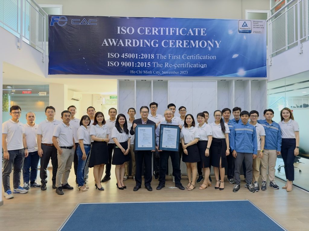 THE FIRST CERTIFICATION ISO 45001:2018 AND THE RE-CERTIFICATION ISO ...